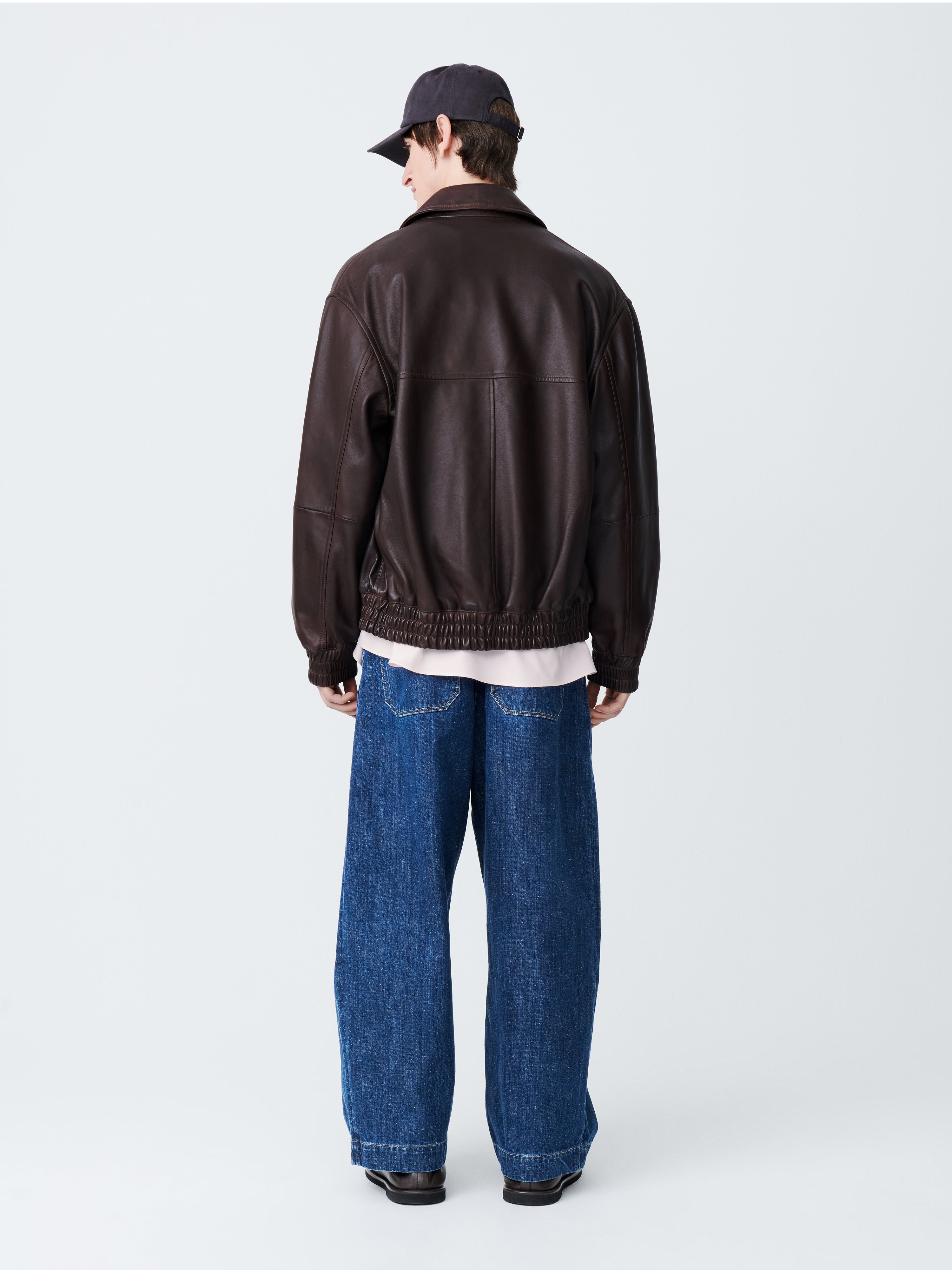Piston Leather Jacket in Brown– Studio Nicholson