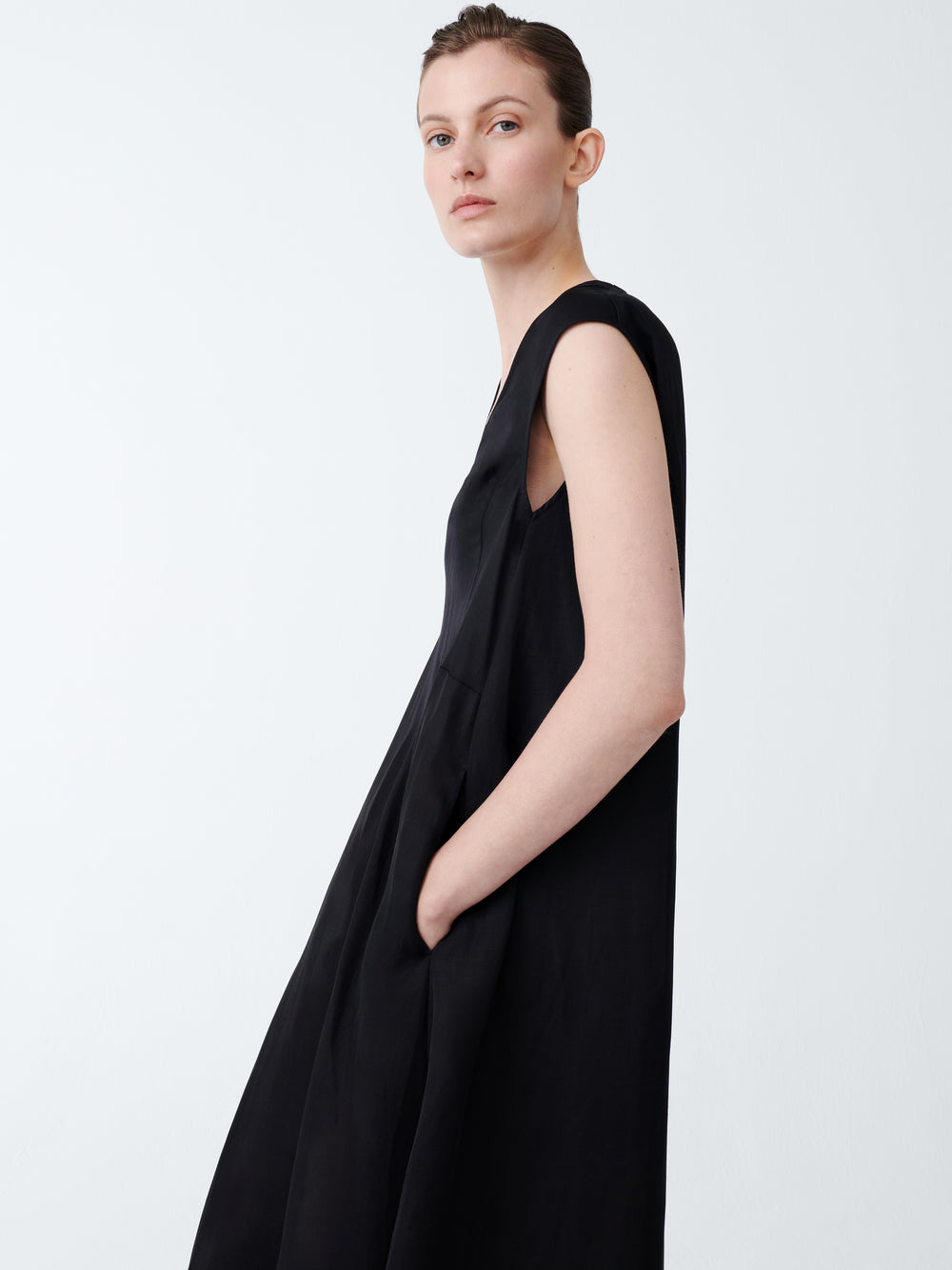 Beck Dress in Black– Studio Nicholson