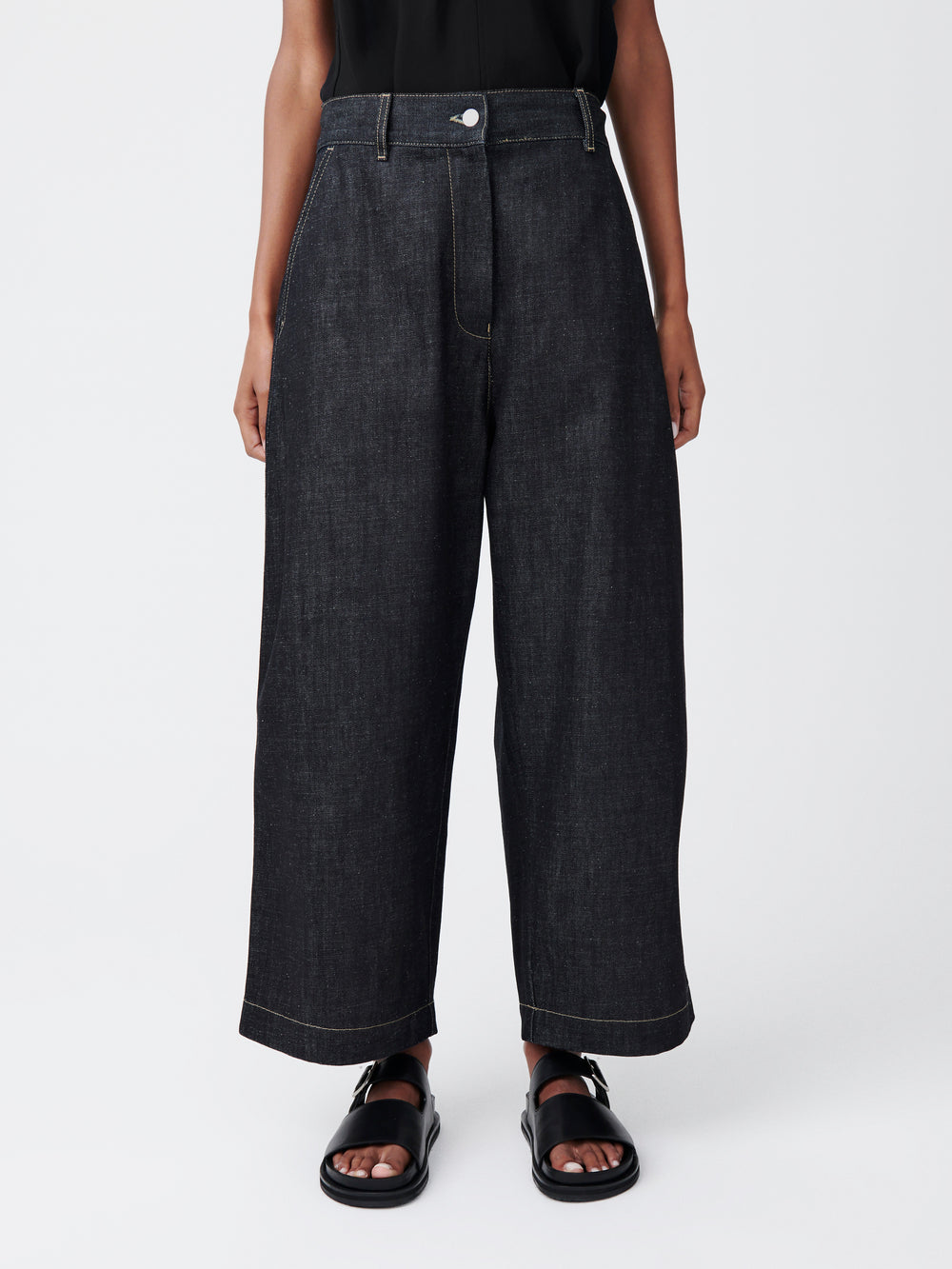 Chalco Denim Pant in Raw Indigo– Studio Nicholson