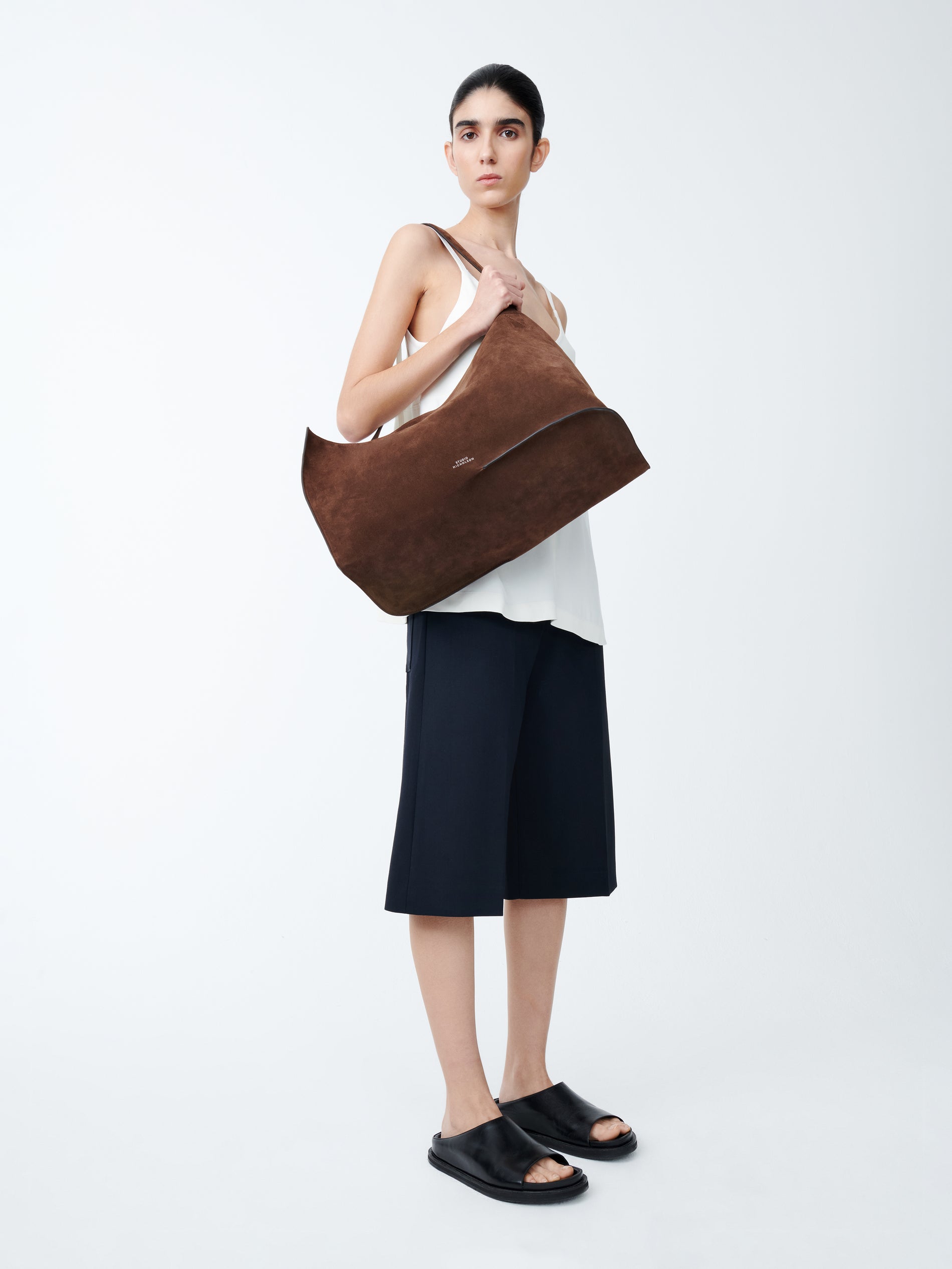 Doublet Suede Bag in Cocoa– Studio Nicholson