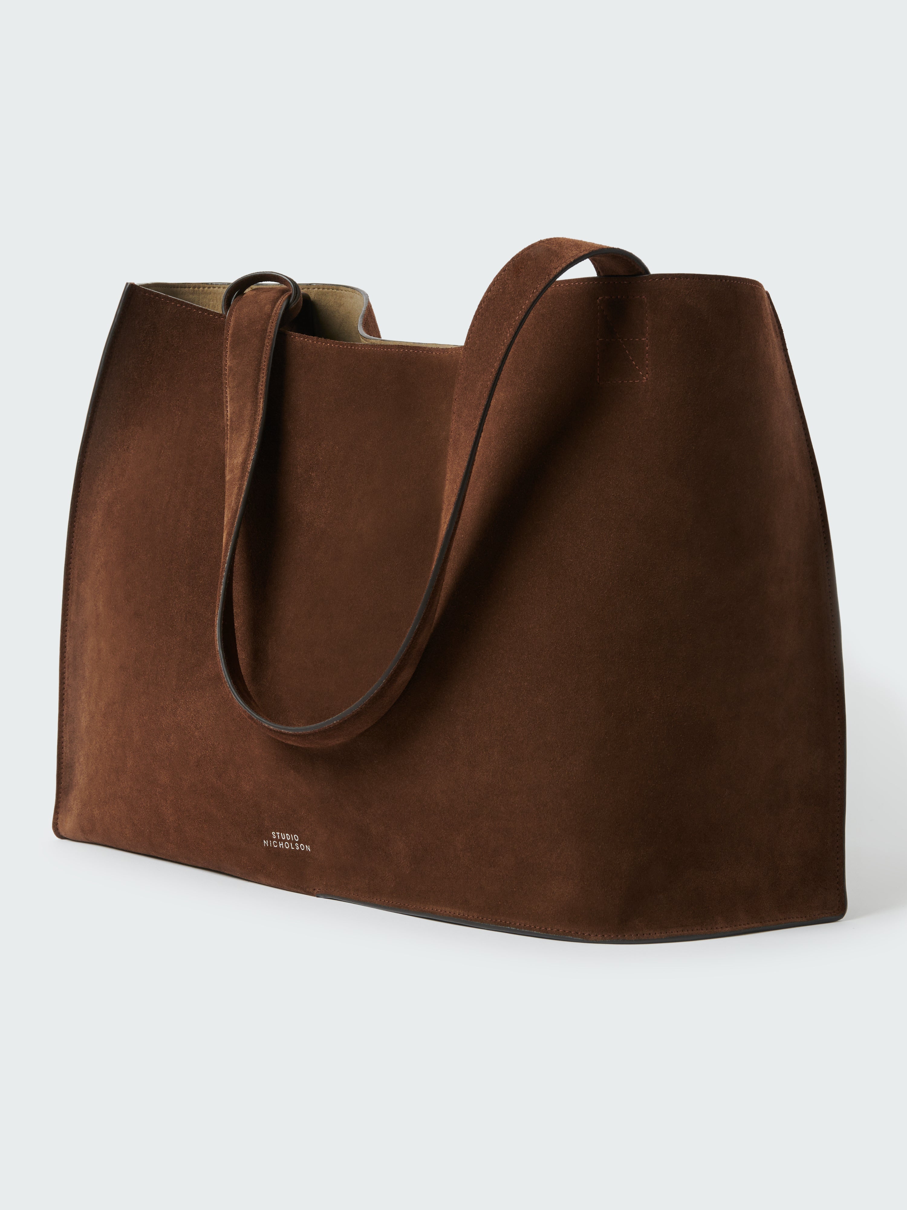 Doublet Suede Bag in Cocoa– Studio Nicholson