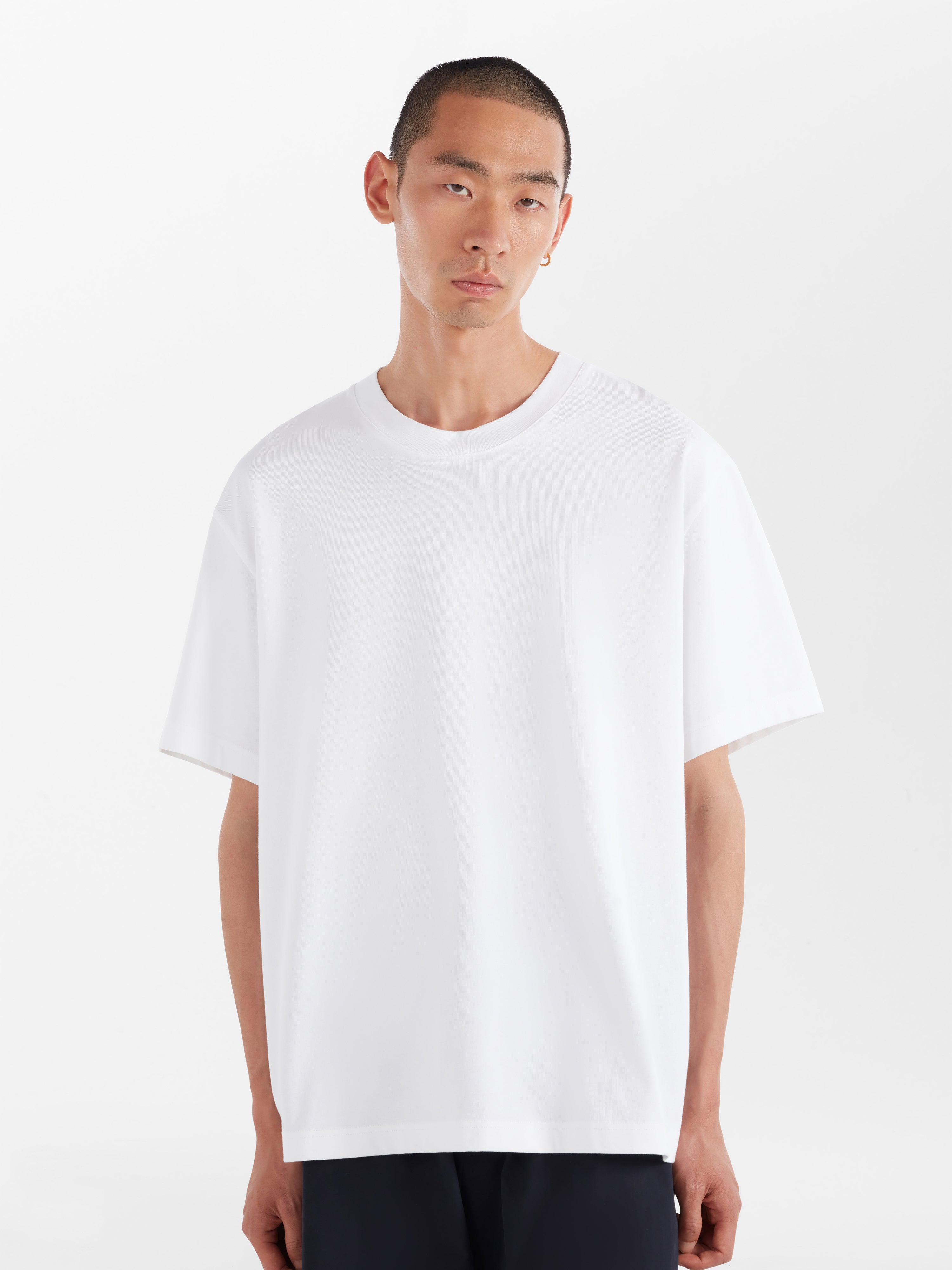 Lay T-Shirt in Optic White– Studio Nicholson