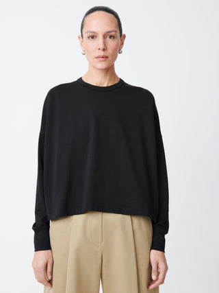 Loop Long Sleeve T-Shirt In Black– Studio Nicholson