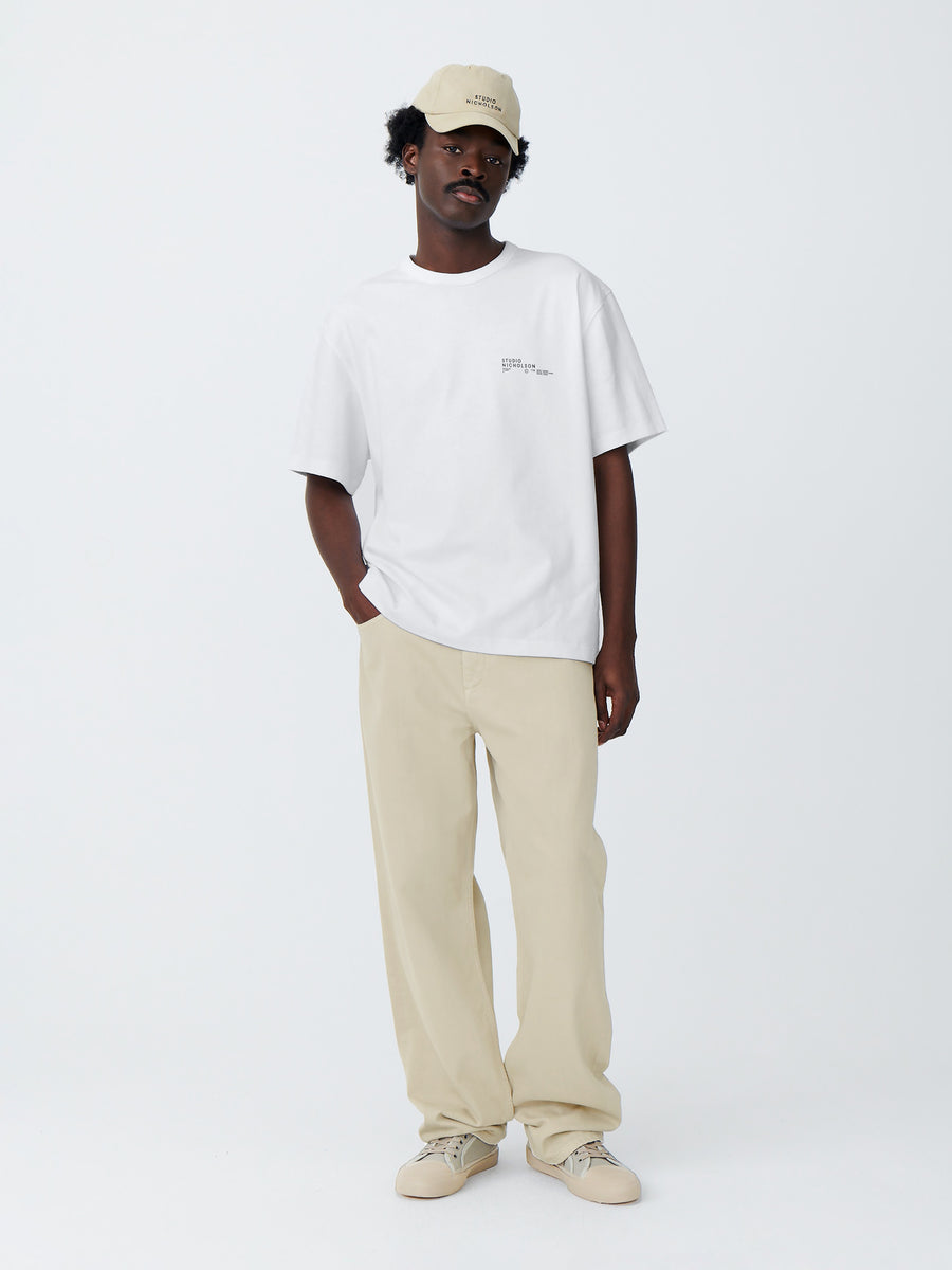 Module T-Shirt in White– Studio Nicholson