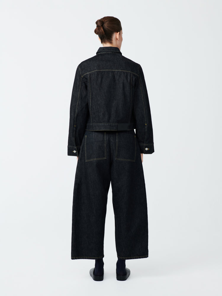 Tahoe Italian Denim Jacket in Black