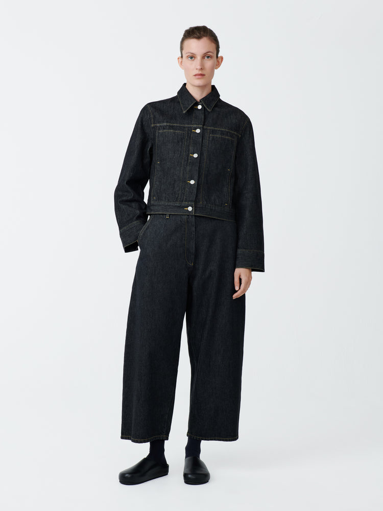 Tahoe Italian Denim Jacket in Black