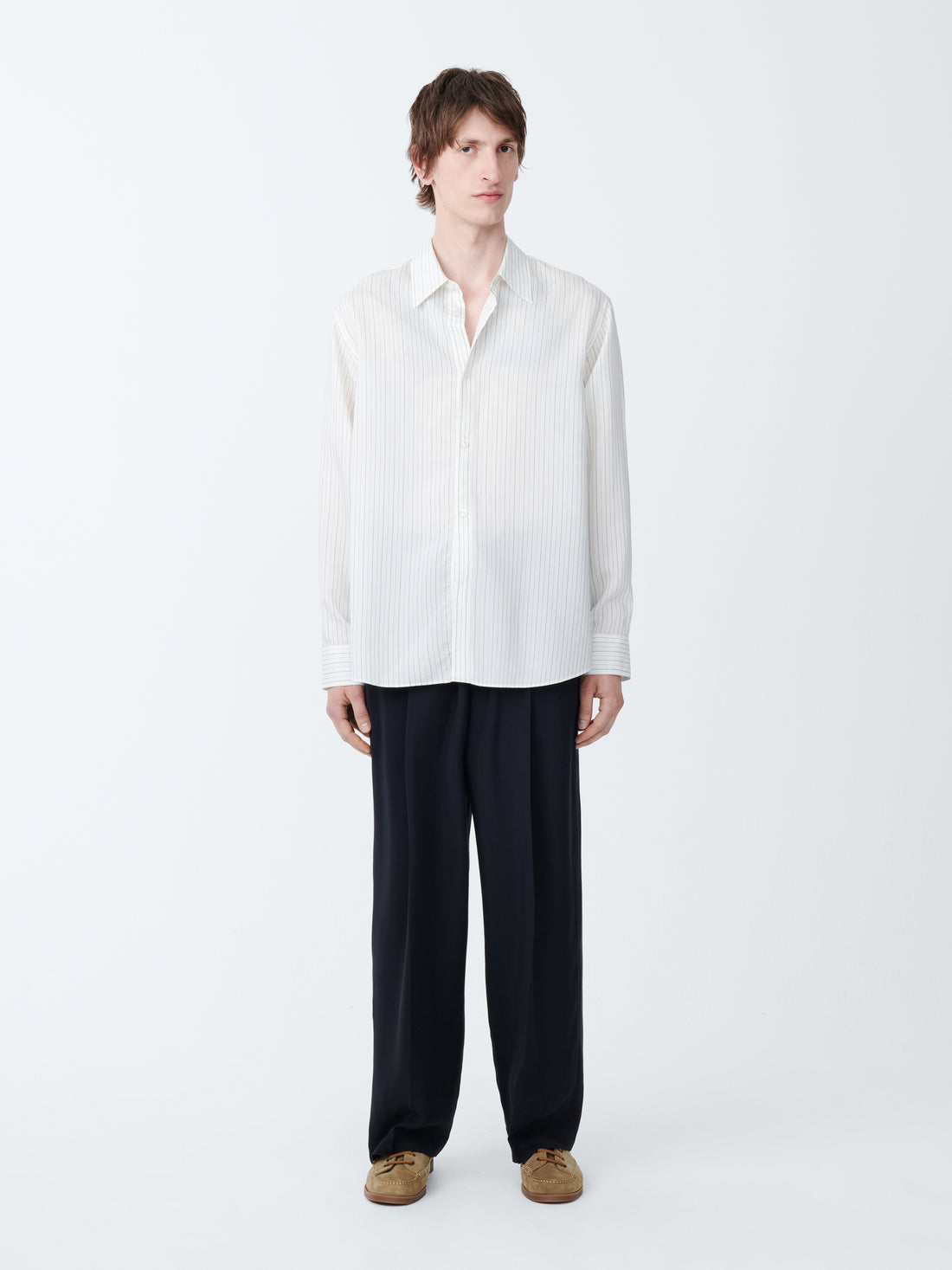 View Shirt in Ecru Black– Studio Nicholson