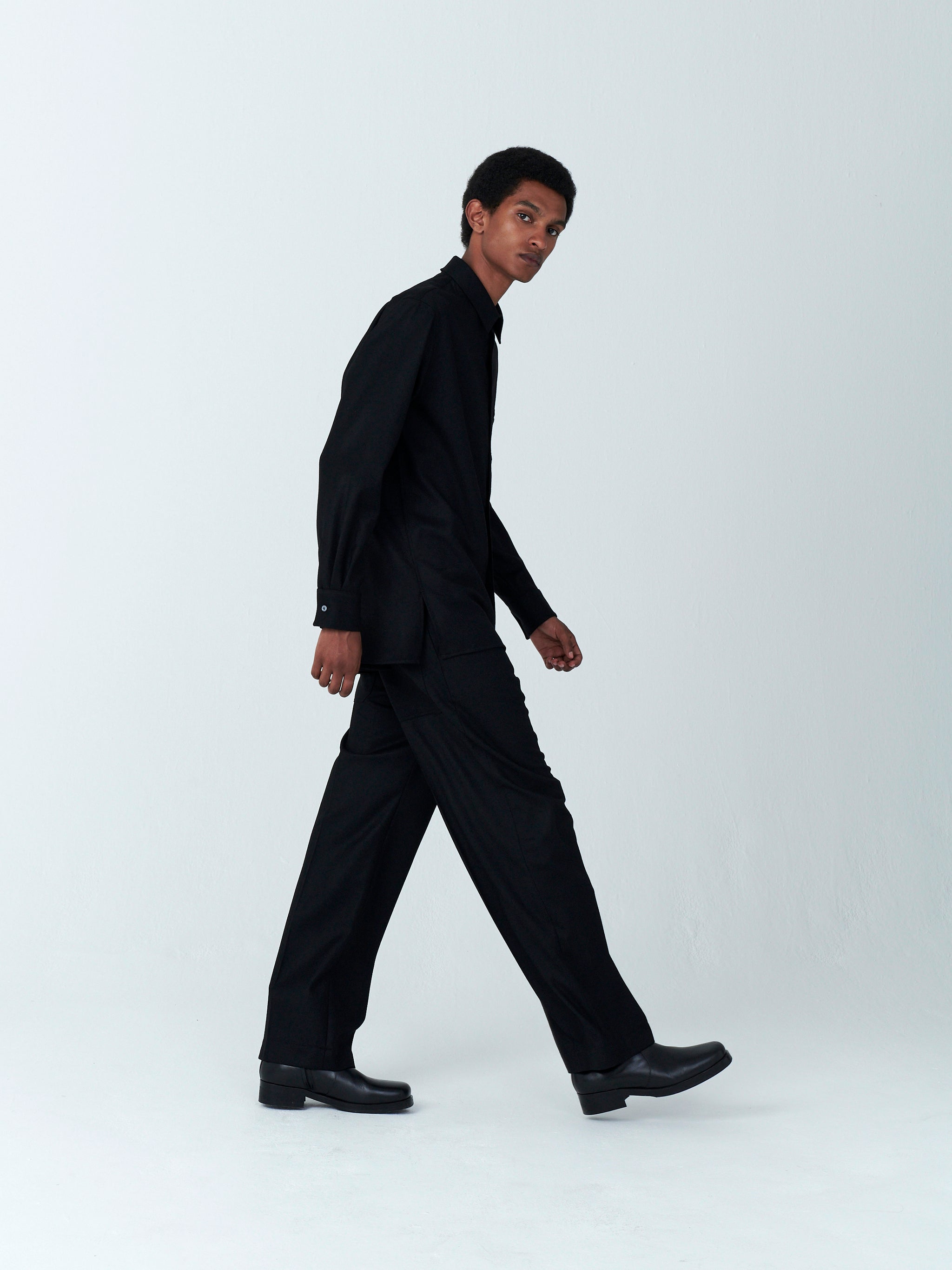 Men's Square Boot in Black– Studio Nicholson