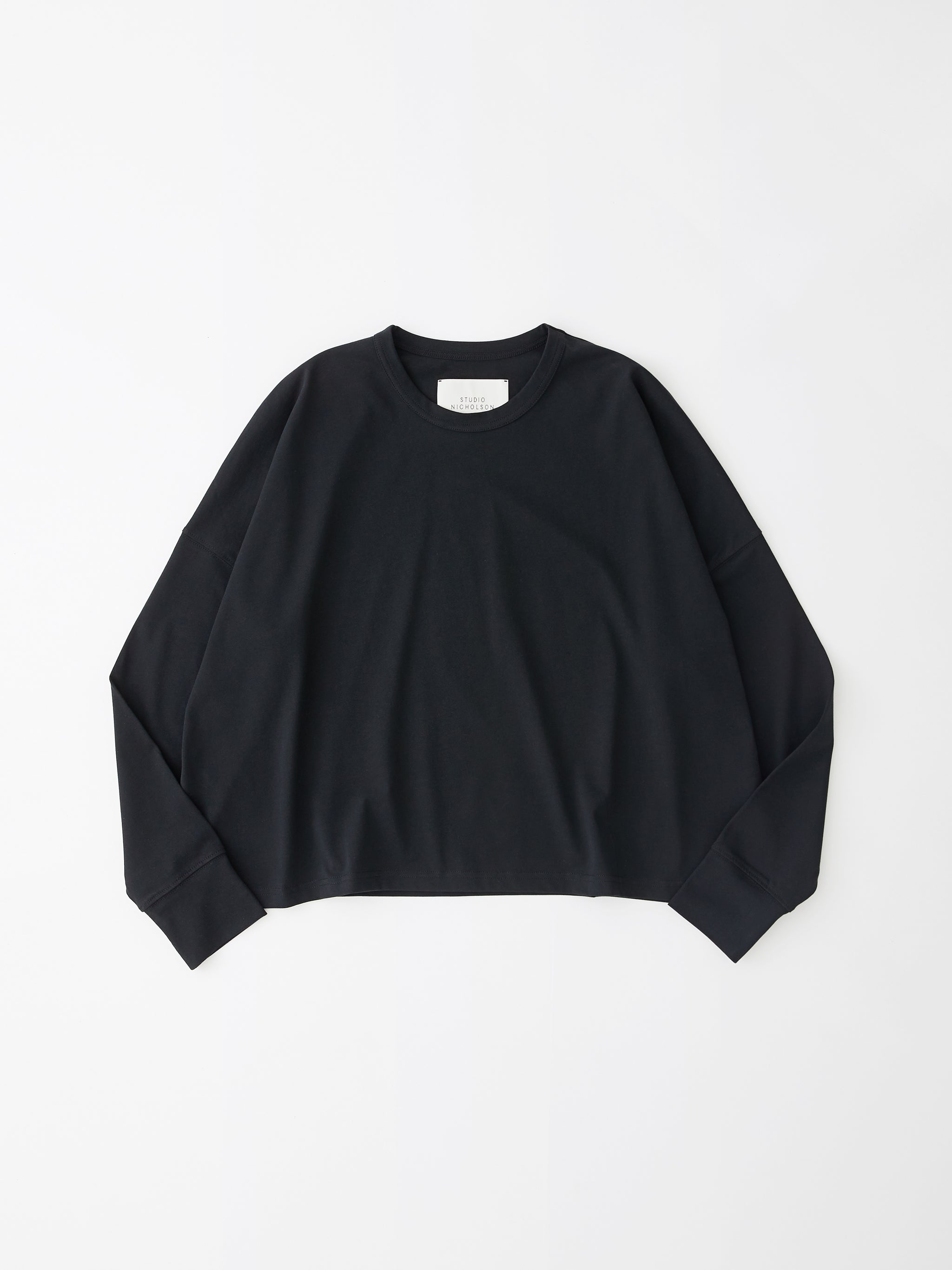 Loop Long Sleeve T-Shirt In Black– Studio Nicholson